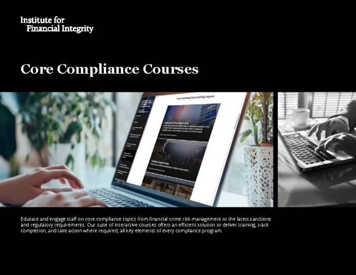 Core Compliance Courses Brochure - Institute for Financial Integrity